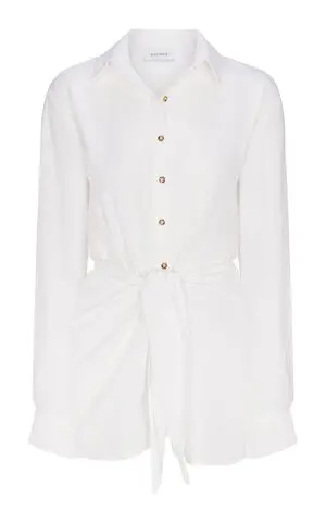 ANEMOS The L.a. Mini Wrap Dress - White