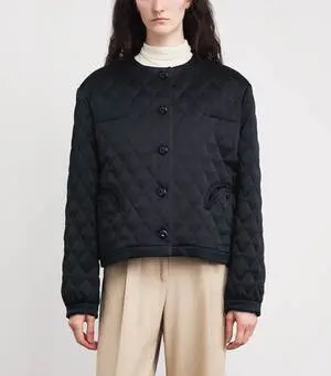 BLAZÉ MILANO Quilted Gliss Cropped Jacket