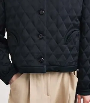 BLAZÉ MILANO Quilted Gliss Cropped Jacket