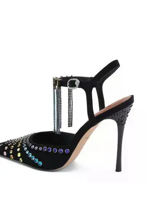 Kurt Geiger Suede Crystal Embellished Stiletto Sandals
