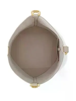 LANVIN Pendant Shoulder Bucket Bag - Neutrals