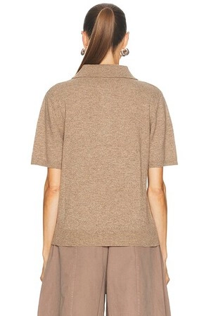ENTIRE STUDIOS Short Sleeve Knit Polo Top