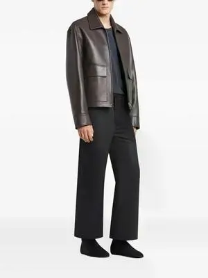 COURREGES Double Pocket Zip-fastening Leather Jacket