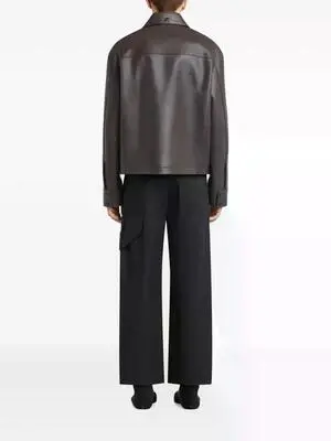COURREGES Double Pocket Zip-fastening Leather Jacket