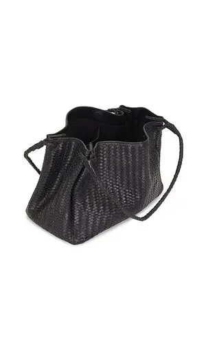BEMBIEN Woven Leather Tote Bag With Magnetic Closure