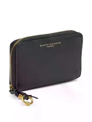 GIANNI CHIARINI Zip Charm Wallet - Black