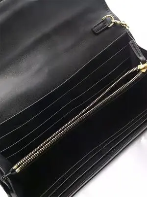 Fendi 2020s Embossed Clutch Bag - Black