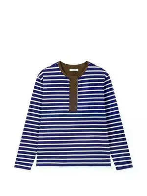 STUDIO TOMBOY Striped Long Sleeve T-shirt - Blue