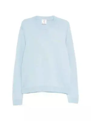 Casablanca Crewneck Knitted Jumper - Blue