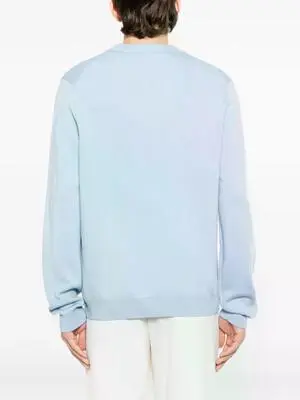 Casablanca Crewneck Knitted Jumper - Blue