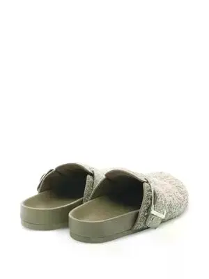 Loewe Brushed Buckle Mule - Neutrals