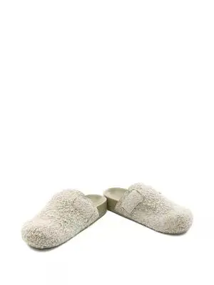 Loewe Brushed Buckle Mule - Neutrals