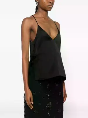 N°21 Spaghetti Strap V-neck Top With Tie Detail