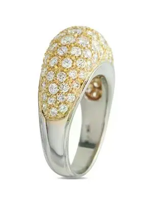 LB EXCLUSIVE 18k Gold Diamond Dome Ring