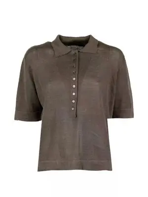 Seventy Buttoned Polo Shirt - Green