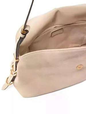 Pinko Logo Shoulder Bag - Neutrals