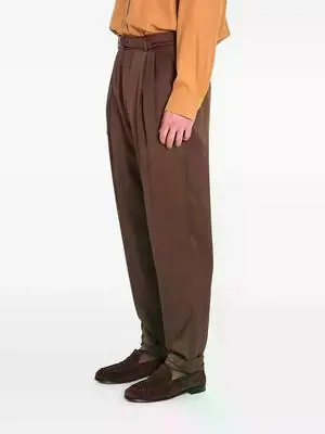 Saint Laurent Belted Pleated Trousers