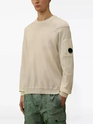 C.P. COMPANY Lens Detail Cotton Crew Neck Sweater