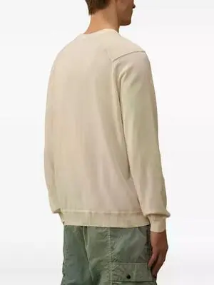 C.P. COMPANY Lens Detail Cotton Crew Neck Sweater