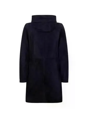 MOORER Antibes Button-collar Parka - Blue