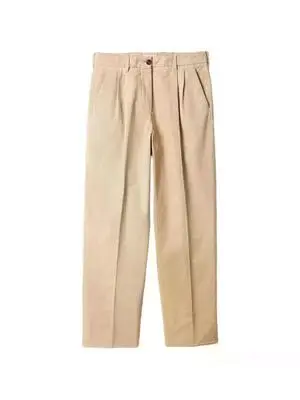 Miu Miu Gabardine Trousers - Neutrals