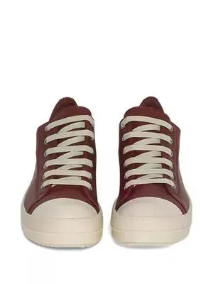 Rick Owens Low-top Leather Sneakers - Red