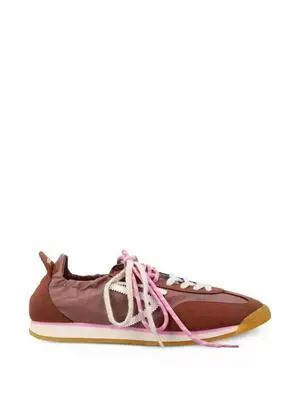 PURAAI Panelled Leather Sneakers - Grey