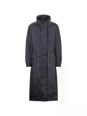 MOORER Madalyn Drawstring Parka - Blue
