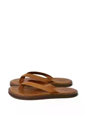 Studio Nicholson Curren Smooth Leather Thong Sandals - Brown