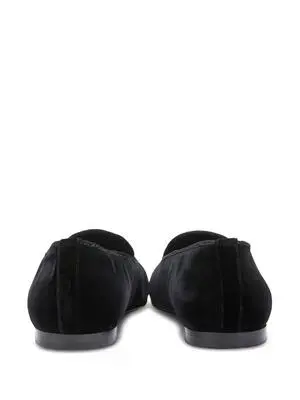 Palm Angels Monogram-embroidered Suede Loafers