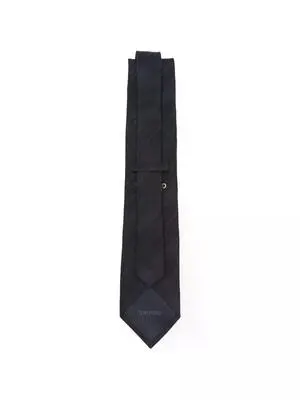 TOM FORD TOM FORD Striped Neck Tie Black