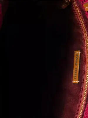 Miu Miu Raffia-effect Woven Tote Bag