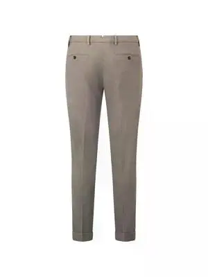 MOORER Tailored Cuffed Trousers
