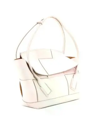 Bottega Veneta Arco Maxi Intrecciato Leather Shoulder Bag - Neutrals