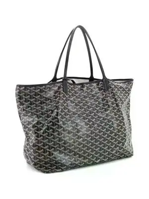 Goyard Saint Louis Coated Canvas Gm Tote Bag - Black