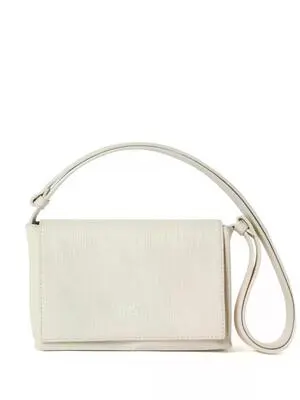 Studio Nicholson Meshi Flap Grained-leather Shoulder Bag - Neutrals