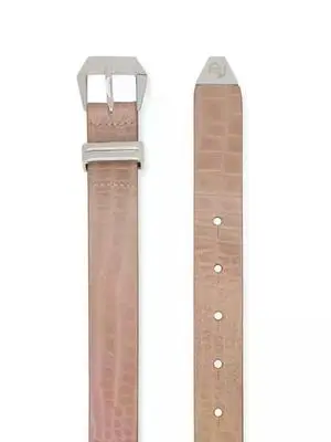 Philipp Plein Philipp Plein Textured Leather Belt Neutrals