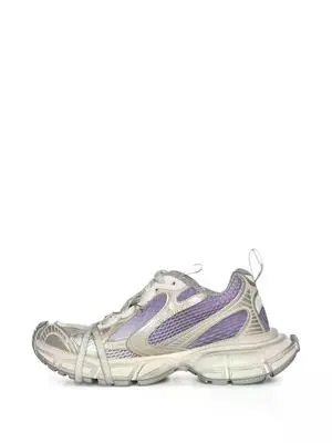 Balenciaga Panelled Lace-up Sneakers - Grey