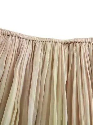 INTO THE EAST Pleated Silk Skirt
