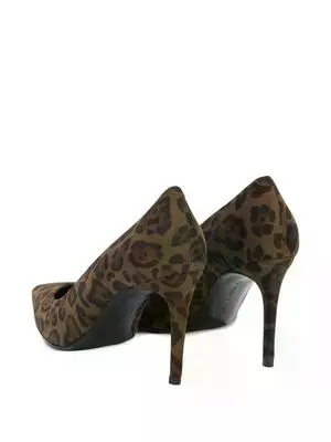 SERGIO LEVANTESI Leopard-pattern Pointed-toe Stiletto Heel Pumps