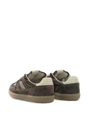 ALOHAS Suede Panelled Lace-up Sneakers - Brown