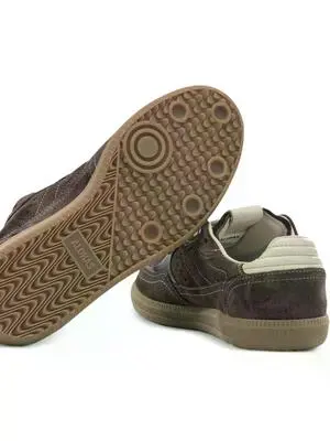 ALOHAS Suede Panelled Lace-up Sneakers - Brown