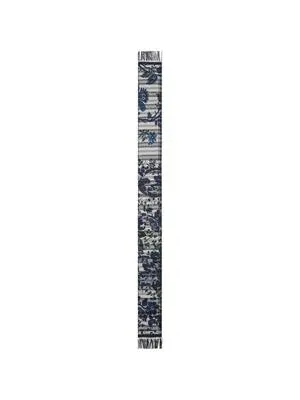 PIERRE-LOUIS MASCIA Floral Scarf - Blue