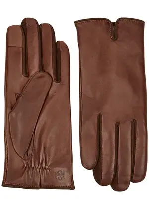 HANDSOME STOCKHOLM Essentials Leather Gloves - Camel