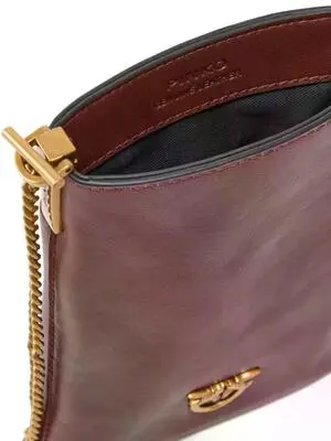 Pinko Leather Smartphone Case With Chain Strap