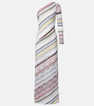 Missoni Zigzag Asymmetric Maxi Dress - Multicoloured