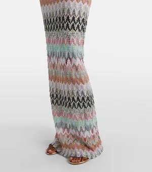 Missoni Sequined Knitted Lame Gown
