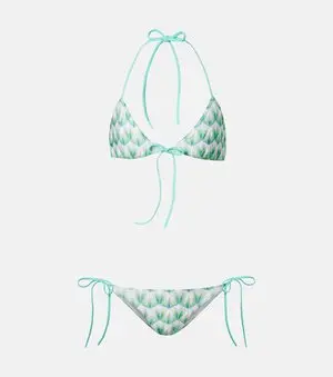 Missoni Missoni Knitted Two-Piece Bikini Blue