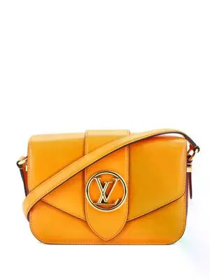 LOUIS VUITTON Pont 9 Leather Crossbody Bag - Orange