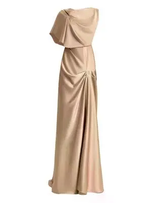 GEMY MAALOUF Draped Neckline Maxi Dress